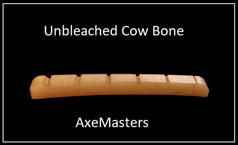 AxeMasters 40mm UNBLEACHED Bone Nut handmade for FENDER | Reverb