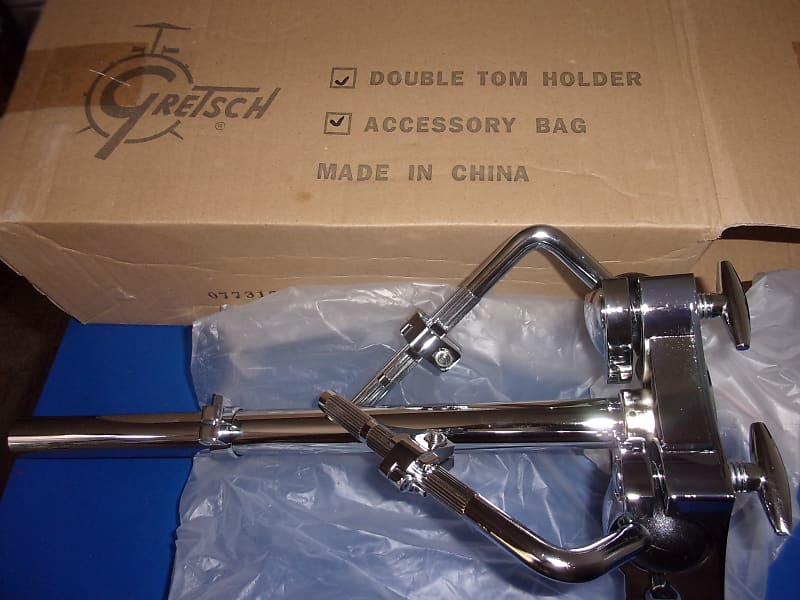 Gretsch Drums Triple Hanging Tom Drum Chrome Holder with 2 x | Reverb