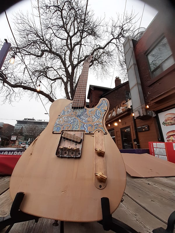 Custom Handmade Reclaimed Wood Telecaster | Reverb UK