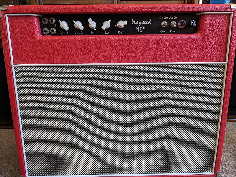 Valvetech Hayseed 15 2000's - Red with Cane Grill | Reverb