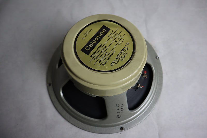 Single 1975 Celestion G12H T1234 Vintage creamback 75hz 8 ohm | Reverb