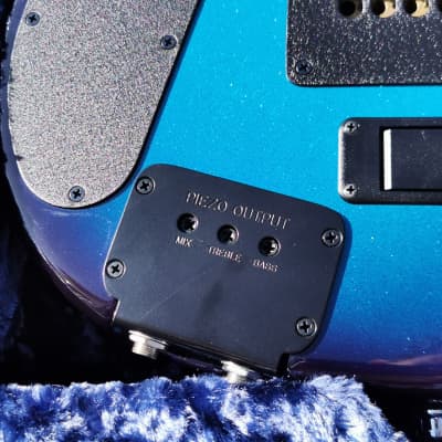 Music Man JP6 John Petrucci LTD2007 Blue Sparkle Burst Piezo | Reverb