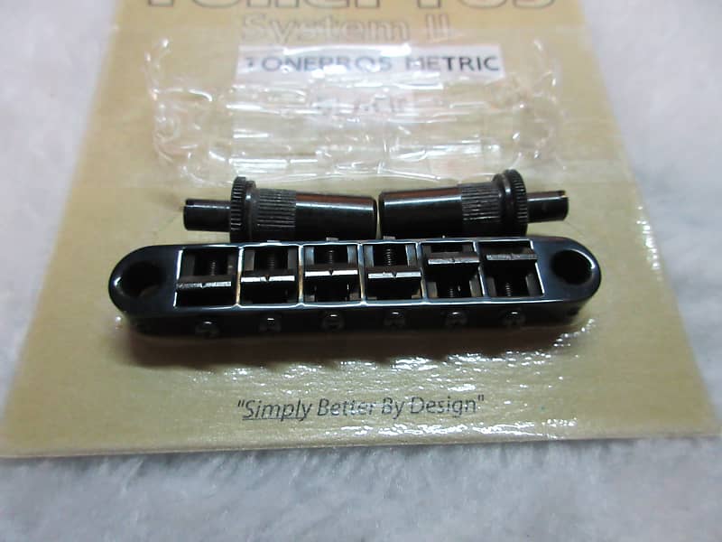 TonePros Metric Bridge With Posts - Black | Reverb