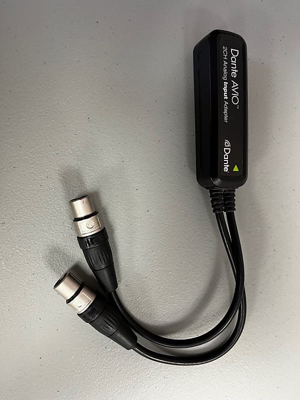 AUDINATE AVIO 2 Channel Analog Input Adapter 2020 - Black | Reverb