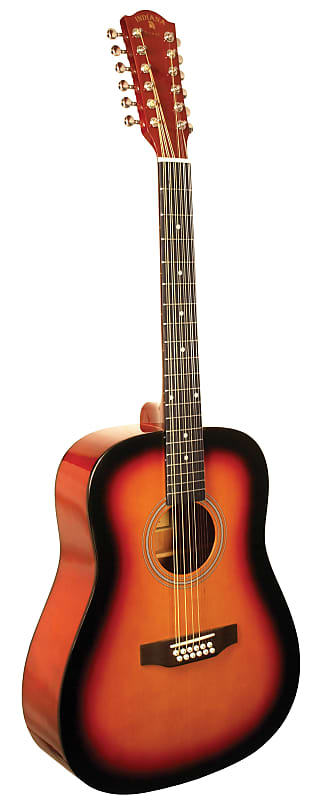 Indiana Scout 12 String Sunburst Acoustic Guitar | Reverb