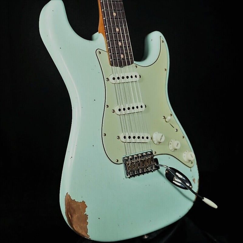 Fender Custom LMT '63 Stratocaster Super Faded Aged Surf | Reverb