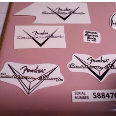12 Fender Waterslide Luthier Decals Signatures Custom SHOP | Reverb