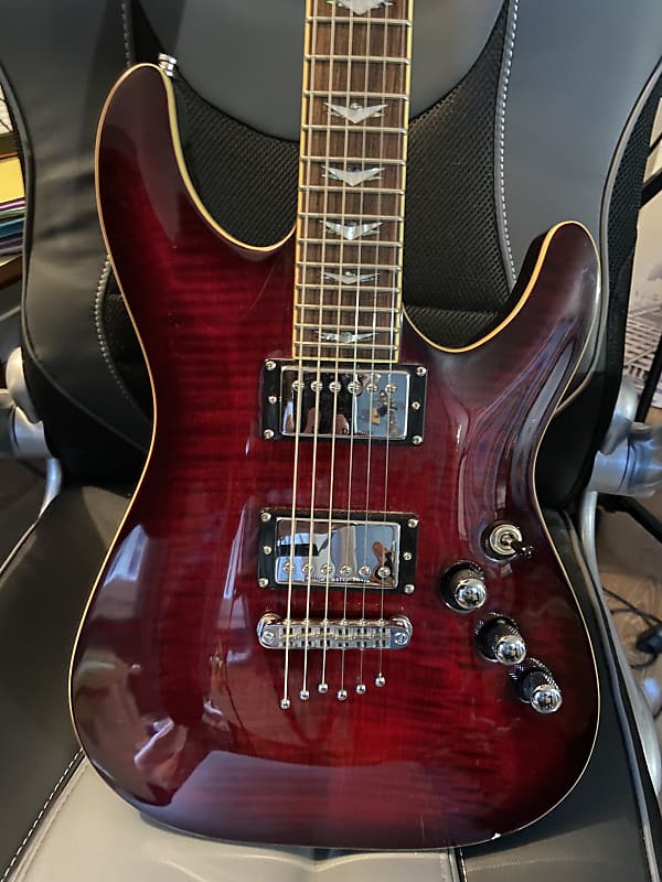 Schecter C-1 Plus Diamond Séries Black cherry | Reverb