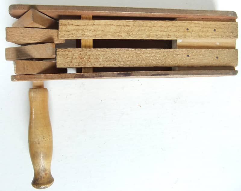 RARE, VINTAGE HAND-MADE UNBRANDED WOODEN FOOTBALL RATTLE / | Reverb
