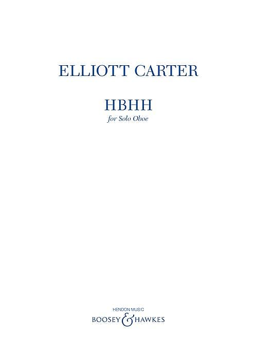 Hbhh For Solo Oboe Boosey Hawkes Chamber Music | Reverb