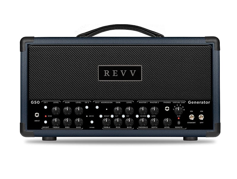 REVV Generator G50 50W Tube Head - Navy | Reverb