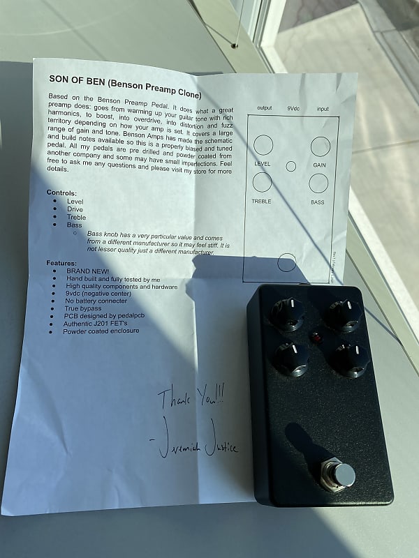 The Sound of Justice FX Son of Ben 2021 Matte Black | Reverb