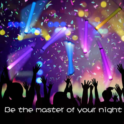 12 Pack - Led Supreme Foam Stick Baton Bulk - Light Up Batons | Reverb