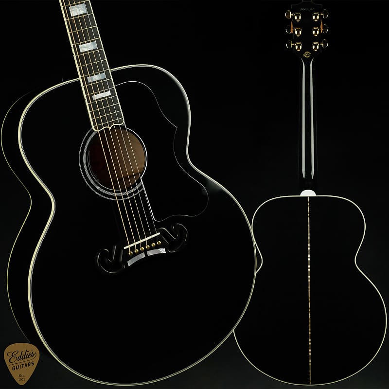 Gibson SJ-200 Custom Ebony | Reverb