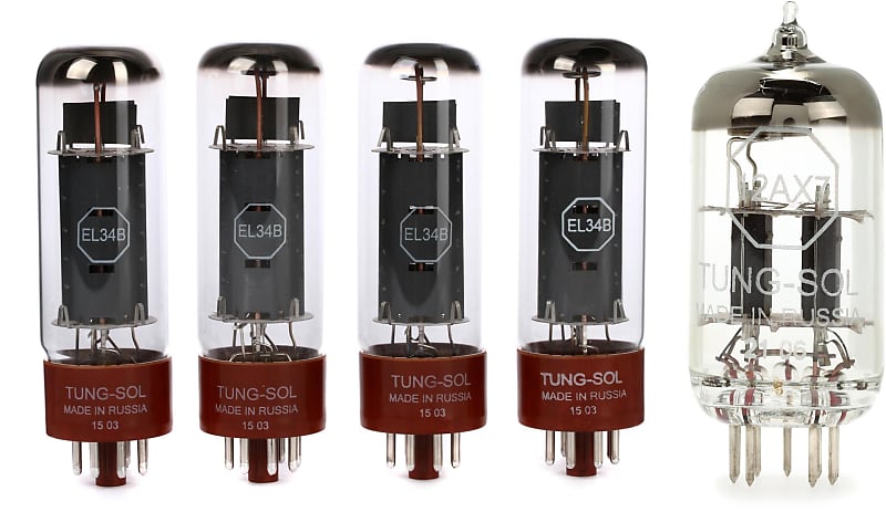 Tung-Sol EL-34B Power Tubes - Platinum Matched Quartet Bundle | Reverb