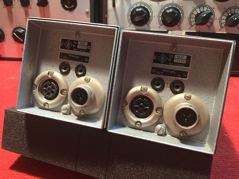 NEUMANN NU67 pair matched PSU microphone U67 1967 rare ! | Reverb