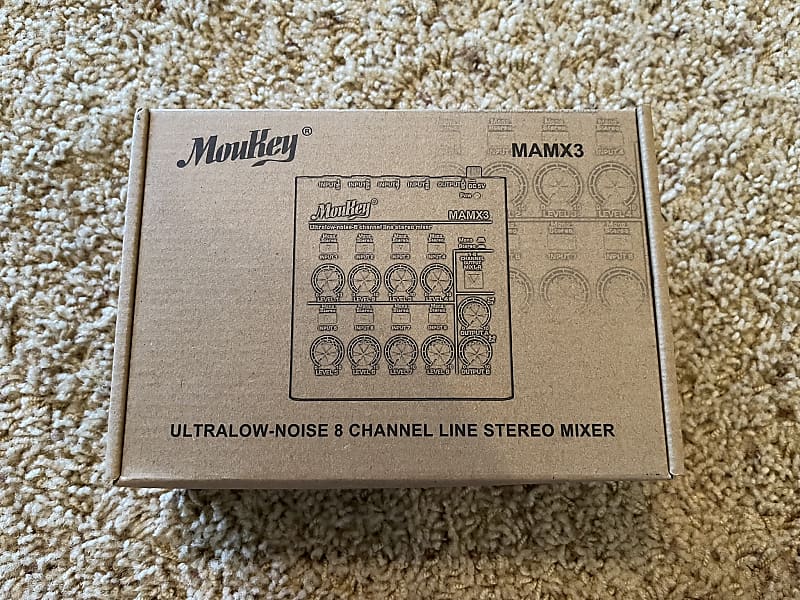 MouKey MAMX3 Ultralow-Noise 8-Channel Line Stereo Mixer 2022 | Reverb
