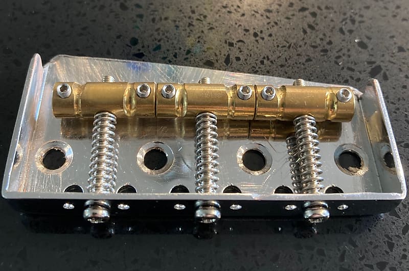 Gotoh Tele Compensated Bridge Saddles - Brass | Reverb