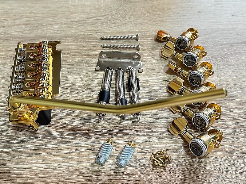 GOTOH Tremolo Guitar T1502 w/ Tuning Pegs in GOLD | Reverb