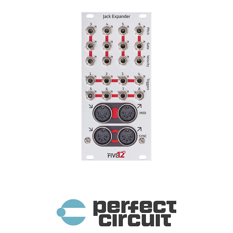 Five12 Jack Expander for Vector Sequencer (Silver) | Reverb