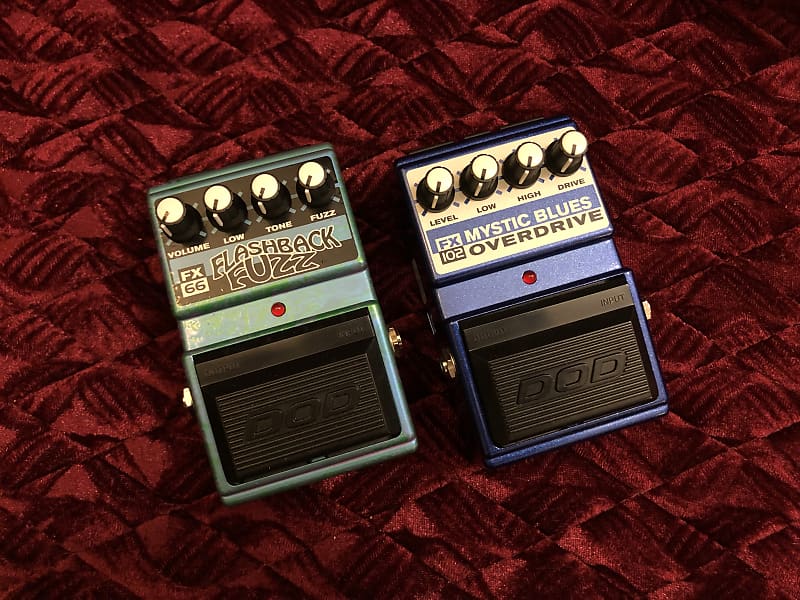 DOD FX66 Flashback Fuzz and FX102 Mystic Blues Overdrive | Reverb