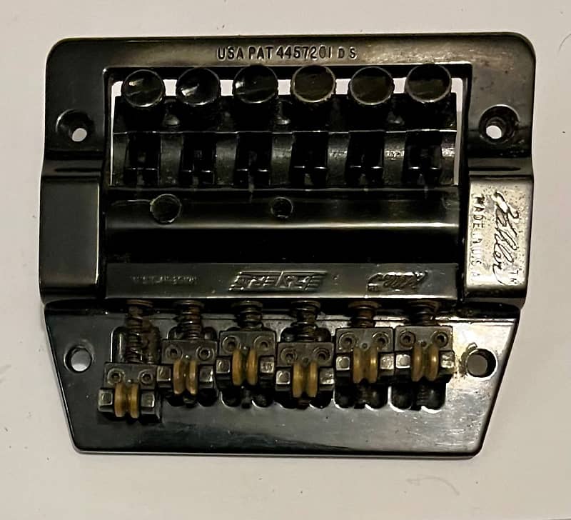 Original Kahler locklng tremolo, circa 1980s, black | Reverb