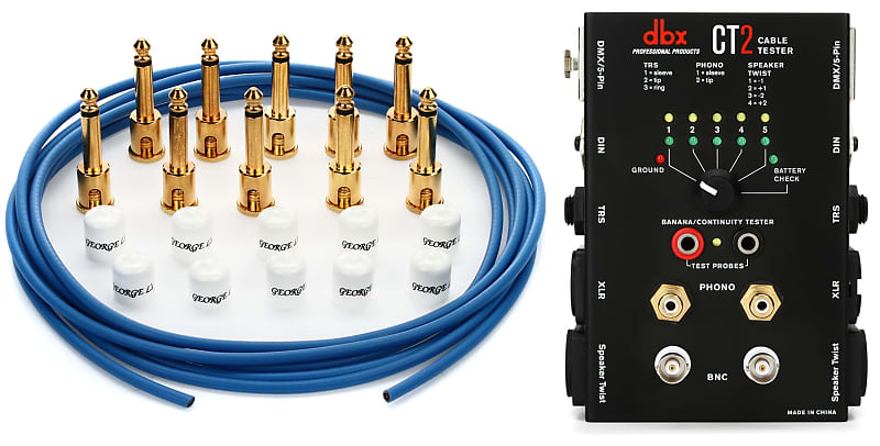 George Ls Effects Cable Kit - Blue/Gold Bundle with dbx CT2 | Reverb