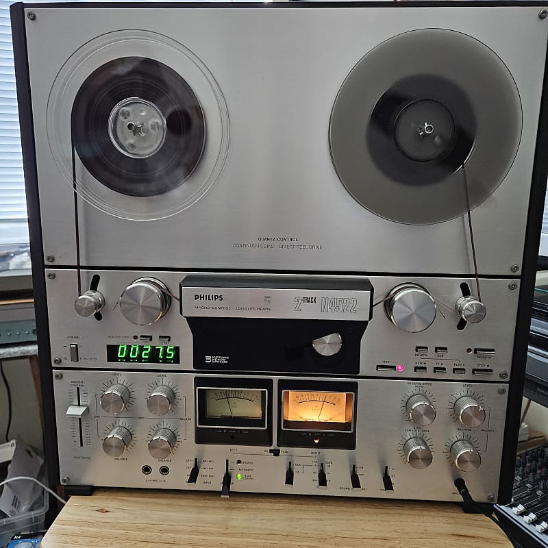 Philips N4522 Reel to Reel Tape Deck/Glass Ferrite Head. | Reverb