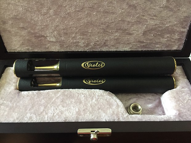 Pair of Violet Finger Condenser Microphones | Reverb