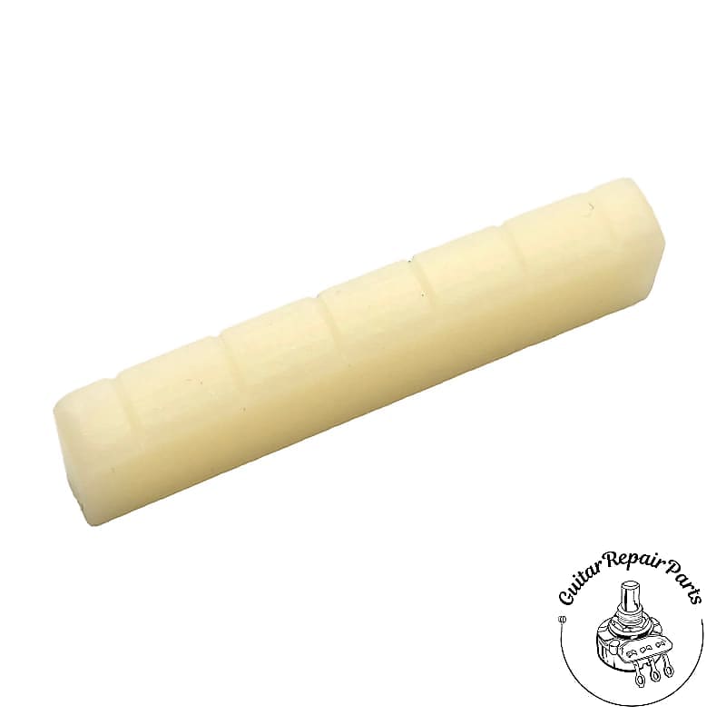 Slotted Bone Nut For Gibson Electric Guitar - Unbleached Bone | Reverb