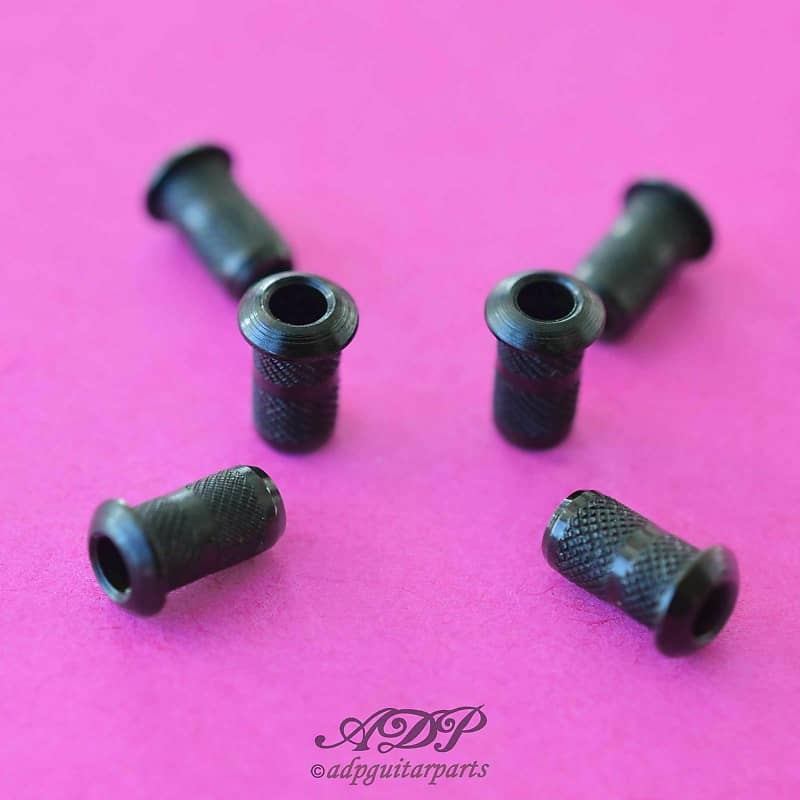 6 black String Through Body Mini Ferrules | Reverb Australia