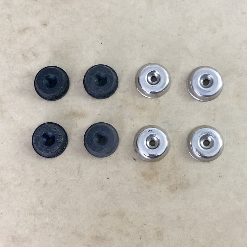 4 Vintage Fender Amplifier 1.18” Wide Metal Amp Feet | Reverb España