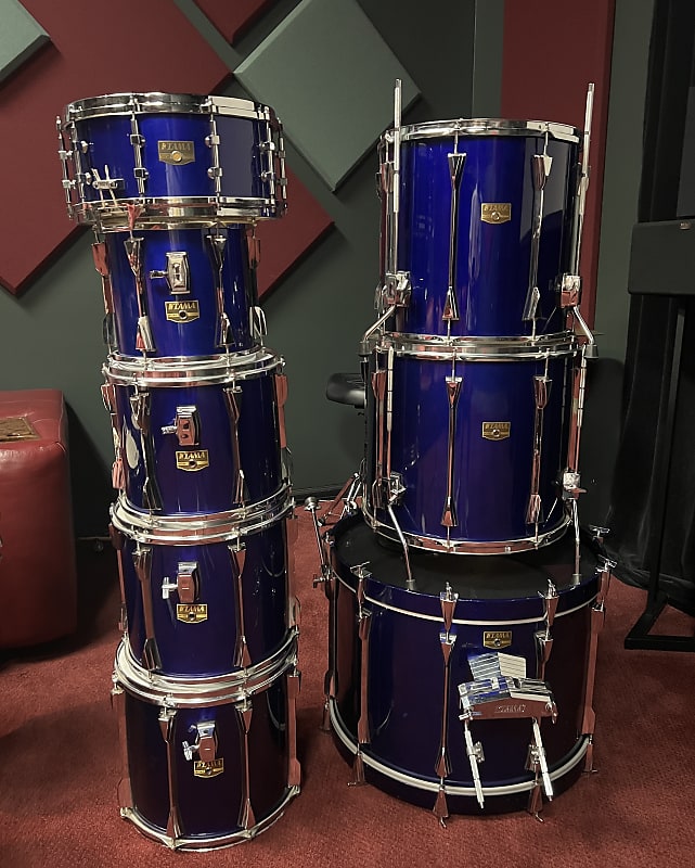 Tama Artstar II 8 Piece Drum Kit Jewel Blue With Matching | Reverb