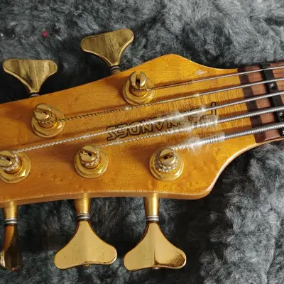 1996 Fernandes APB-100 5-String Fretless Bass - Natural | Reverb