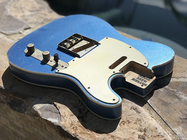 Real Life Relics Tele Telecaster Body Lake Placid Blue Double | Reverb