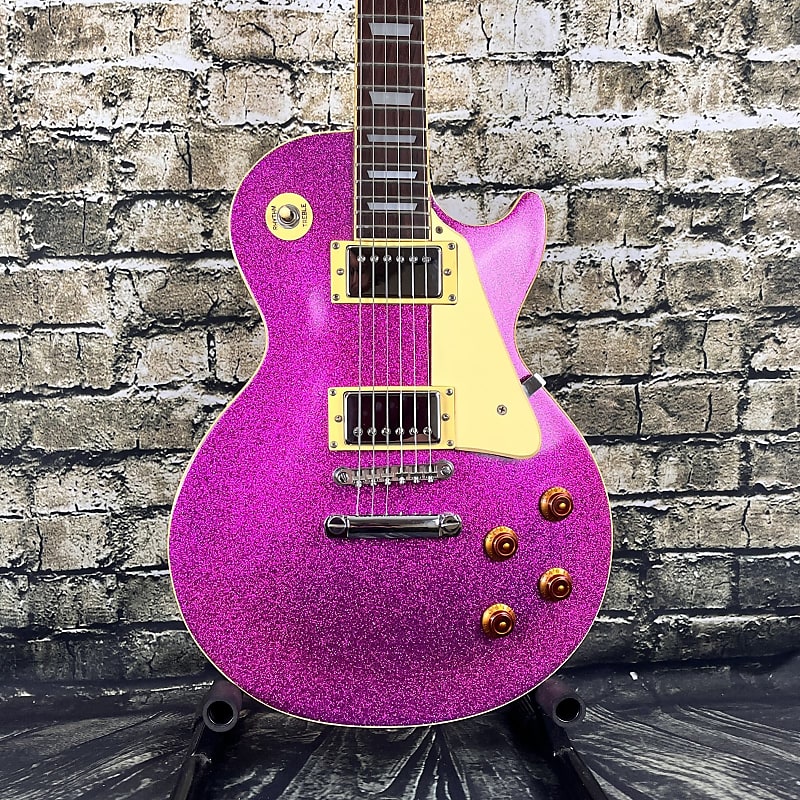 Used Epiphone 1996 Limited Edition Les Paul - Pink Sparkle | Reverb