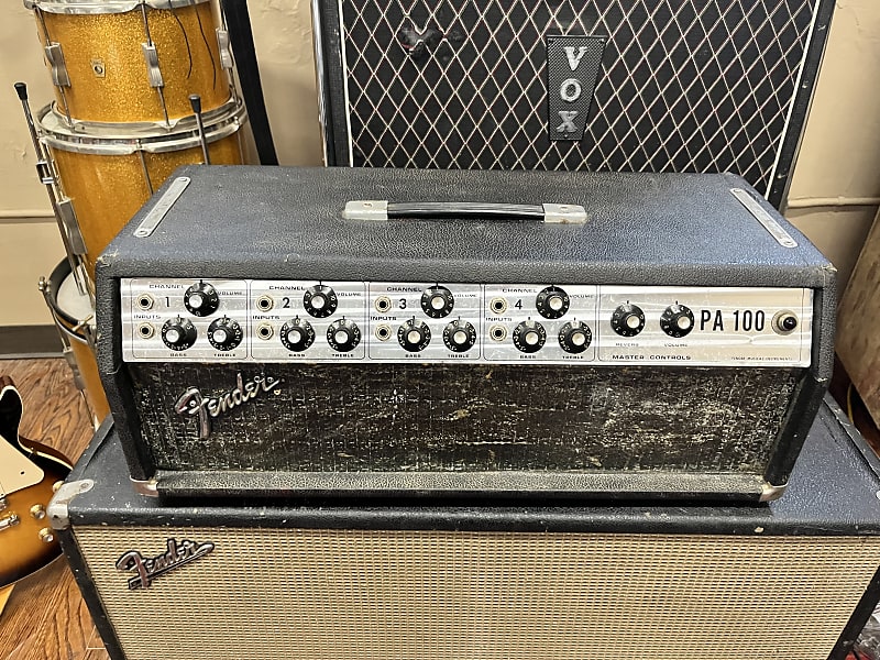 Fender PA 100 4 channel Microphone Guitar Mixer 100watt | Reverb