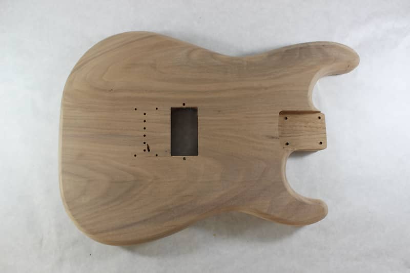 Unfinished Walnut Hxx Hardtail guitar body - fits Fender | Reverb
