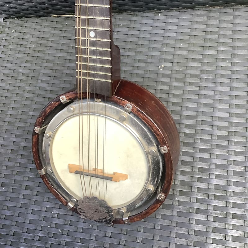Branded open book heastock Vintage banjo mandoline Banjoline | Reverb
