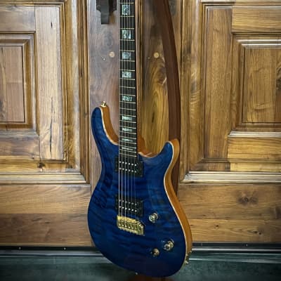 2017 Kiesel CT6X - Deep Blue AAAA Quilted Maple Cali Carve | Reverb