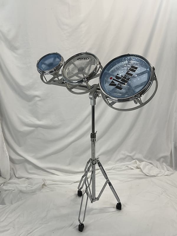 Cannon Percussion Rototom set 6/8/10 with stand Silver | Reverb