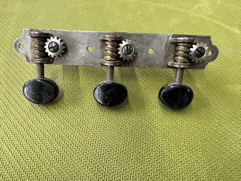 Kluson Bass Side Classical Tuners 60s Black Buttons | Reverb