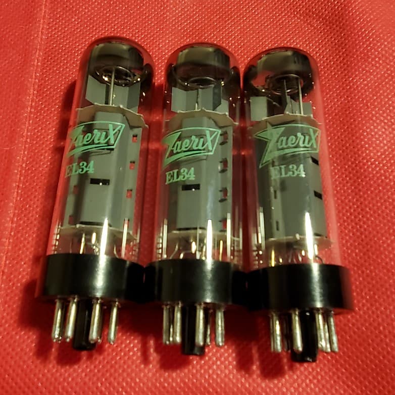 Rft El34 1971 Tri Set New,thin Base. | Reverb