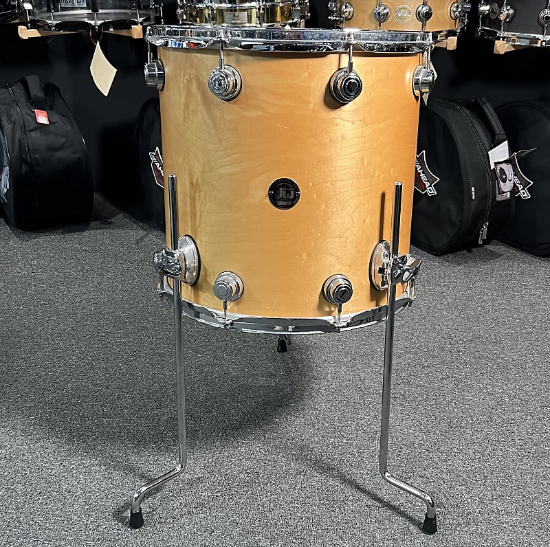 DW Collector's Series 16x16" Floor Tom in Natural Satin Maple | Reverb