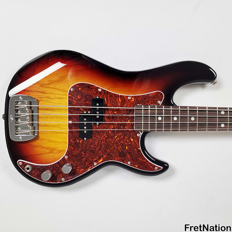 G&L USA Custom Shop LB-100 4-String P-Bass 3-Tone Sunburst 3A | Reverb