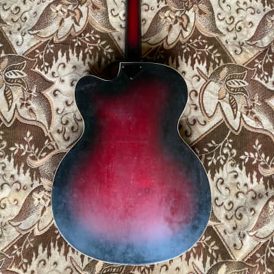 Musima 1655 Semi Acoustic Dark Red Burst Rare Vintage | Reverb