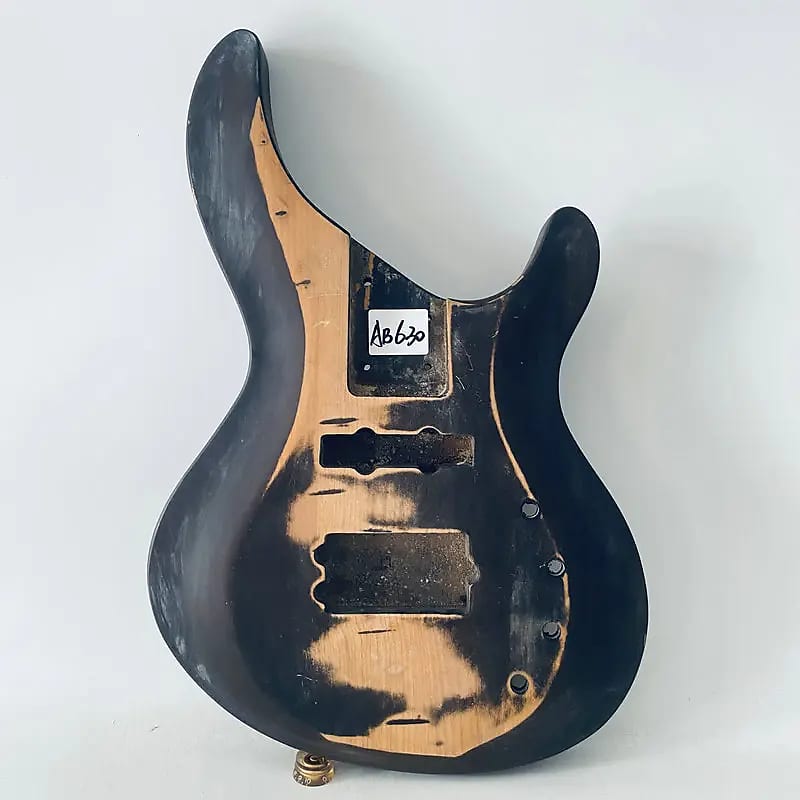 Black Electric Bass Basswood Body DIY Project | Reverb