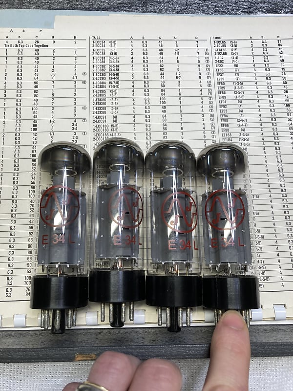 Quad used JJ Electronic EL34 | Reverb