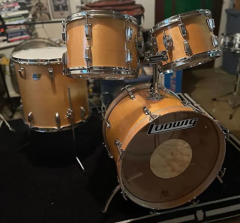 Ludwig Big beat 6-ply 1980-82 - Natural maple Thermogloss | Reverb