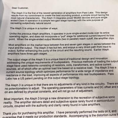 Pass Labs Aleph 3 1990's - blacl | Reverb